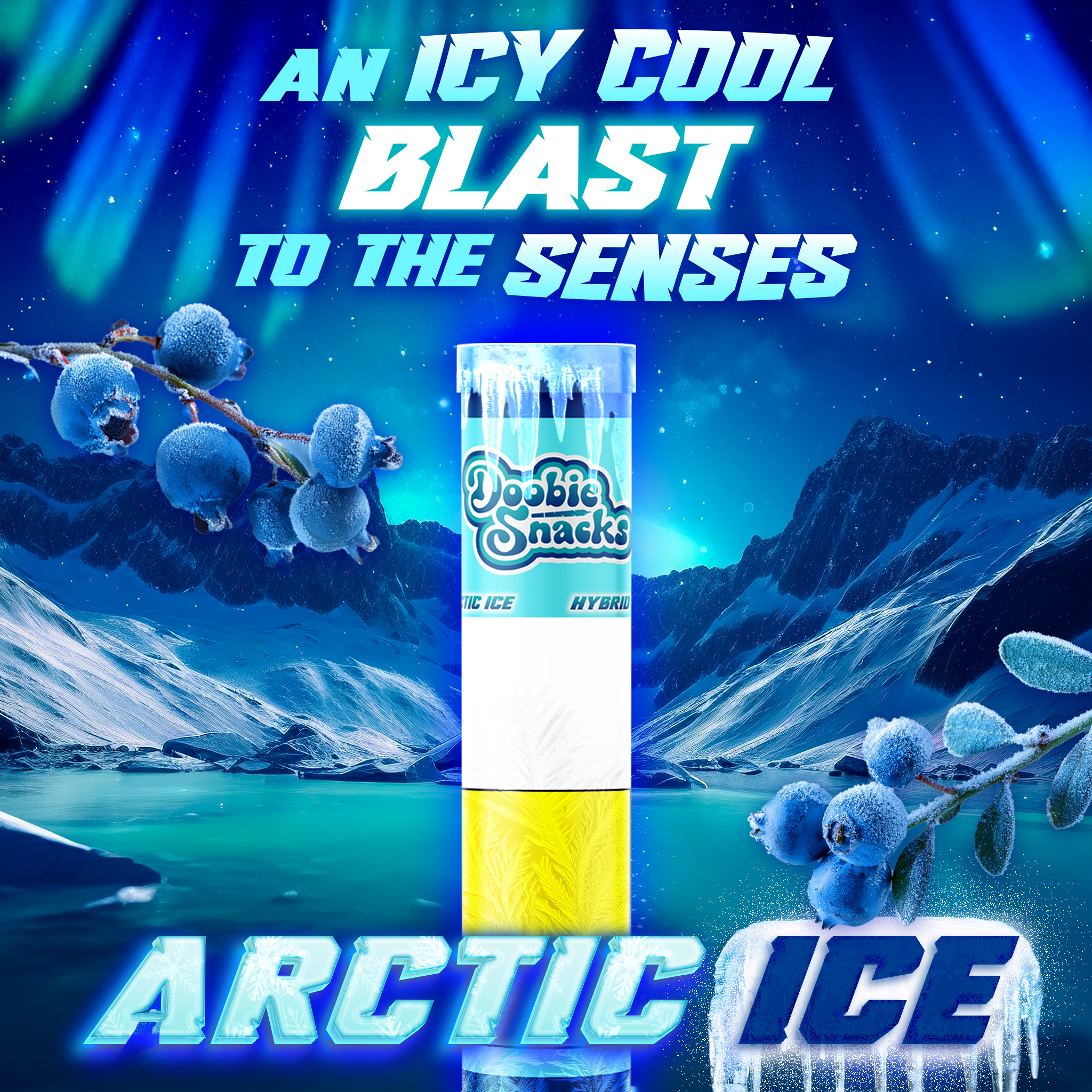 Doobie Snacks - Arctic Ice Pre-roll (Summer 2025 Drop) – BudNKED